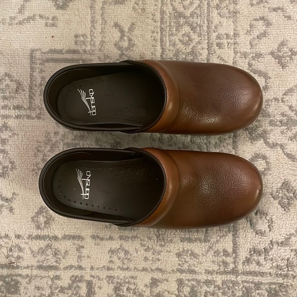 Dansko | Shoes | Brand New Dansko Brown Leather Clogs Worn Once | Poshmark